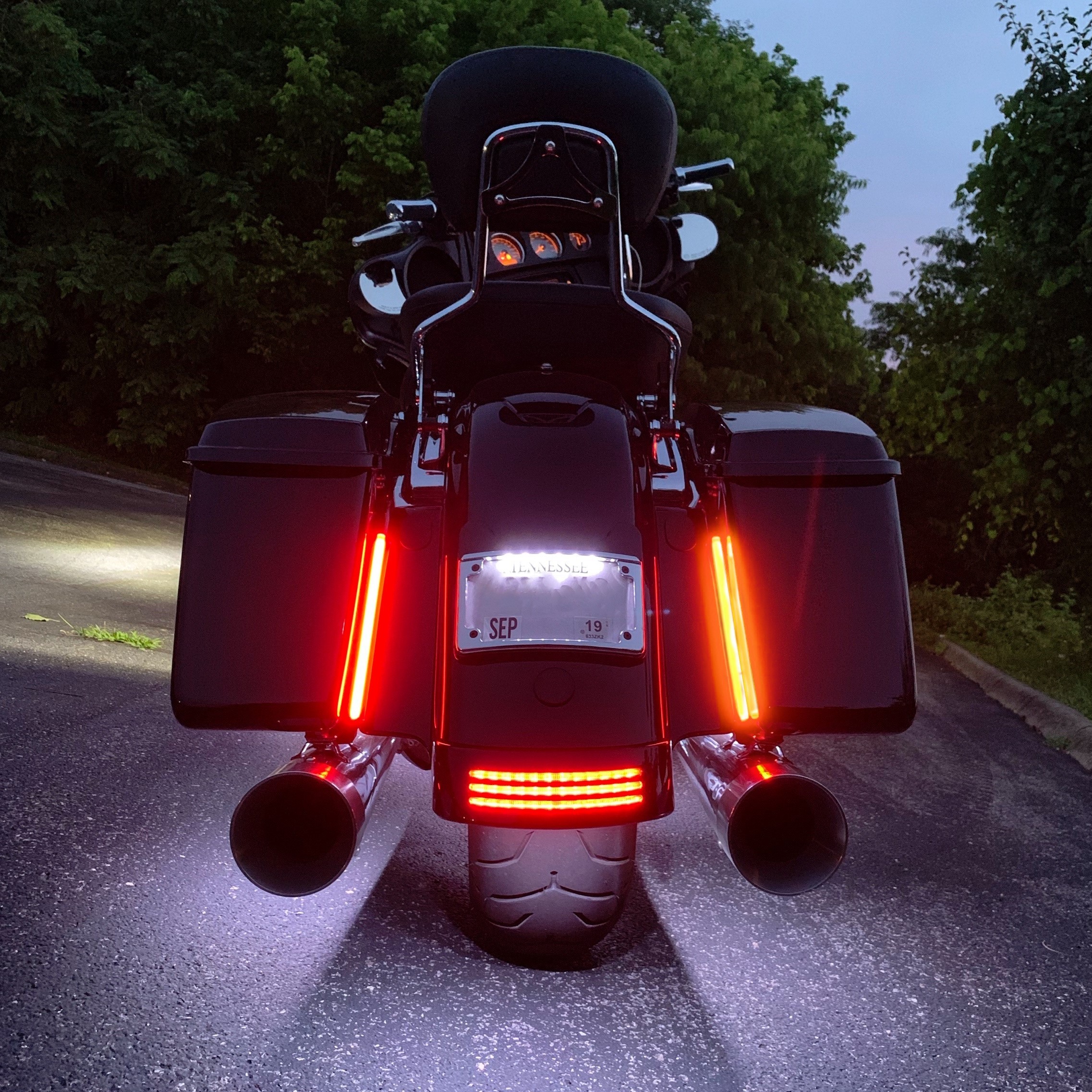 Road Glide Rear Fender Fascia Lights | LED Taillights | Custom Dynamics