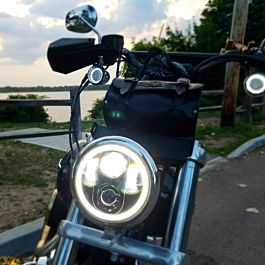 5.75" LED Motorcycle Halo Headlight