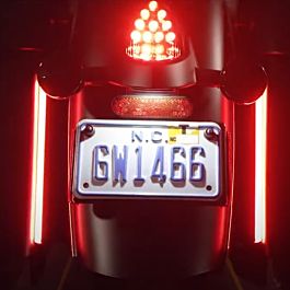 Indian Red Plasma Rods | Rear Fender LED Light Bars | Custom Dynamics