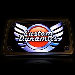 Motorcycle LED License Plate Frame | Horizontal Plate Mount | Custom ...