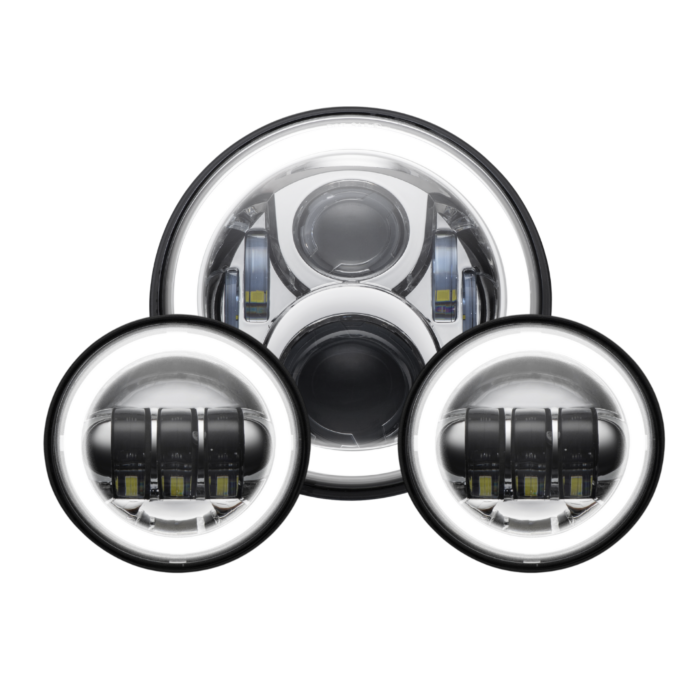 LED Halo Headlight Kit for Harly Davidson Motorcycles